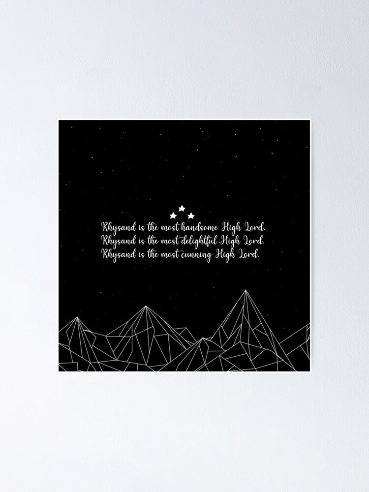 "rhysand " Poster for Sale by velcris | Redbubble