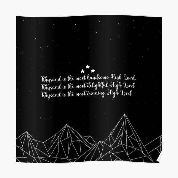 "rhysand " Poster by velcris | Redbubble