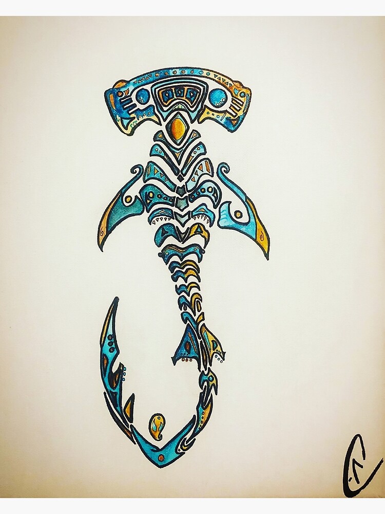 Aztec Shark Drawings Aztec Shark By BeeBeeRockZ69 On DeviantArt