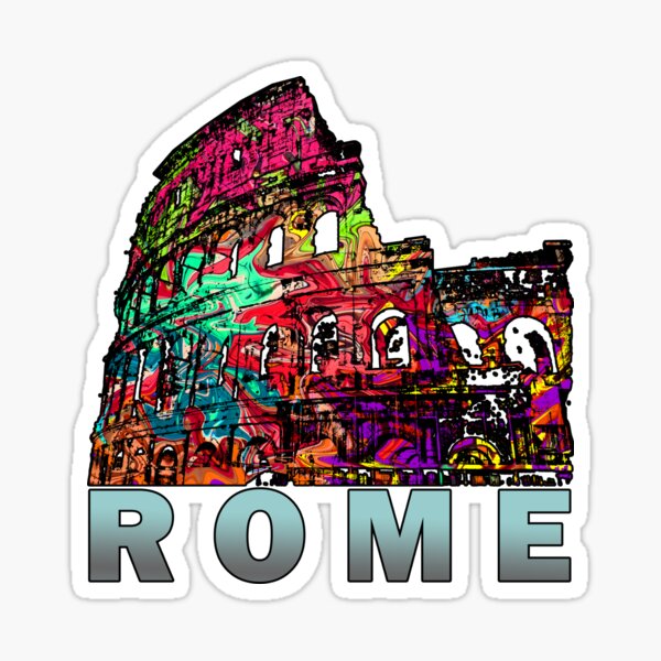 "Rome graffiti" Sticker for Sale by rlnielsen4 | Redbubble