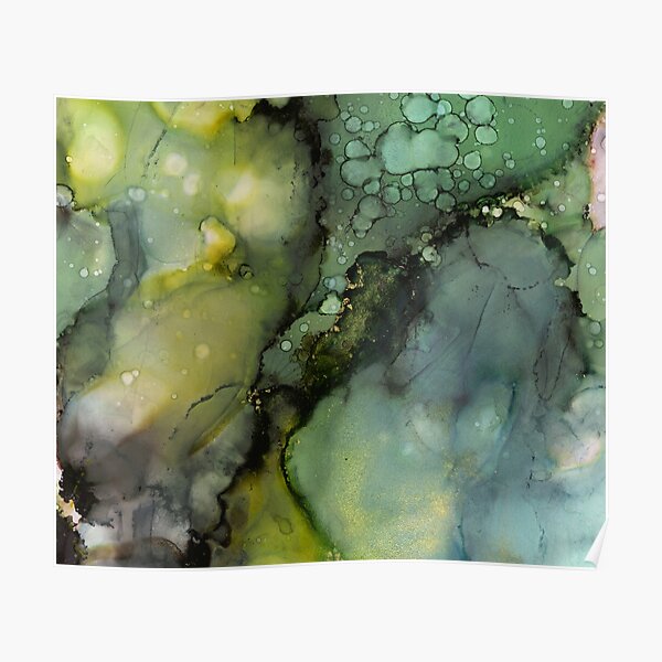 "Jade abstract art " Poster by suezart | Redbubble
