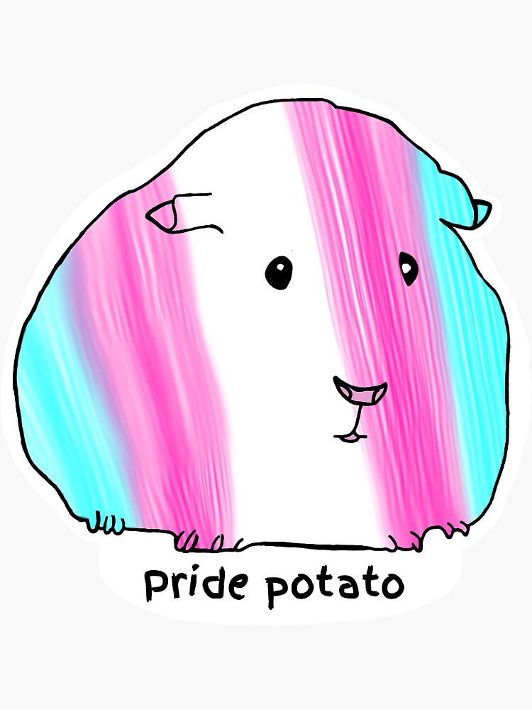 "pride potato" Sticker for Sale by phantommiku | Redbubble