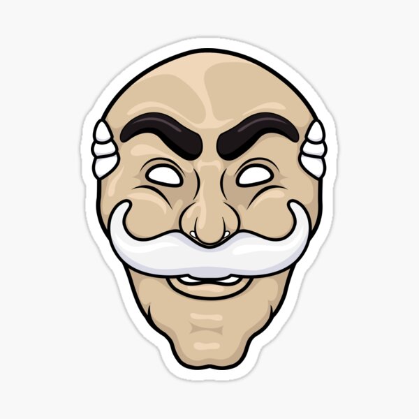 "Mr. Robot fsociety mask" Sticker for Sale by weirdARTour | Redbubble