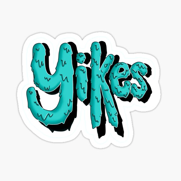 "Yikes" Sticker for Sale by MollyMcvey | Redbubble