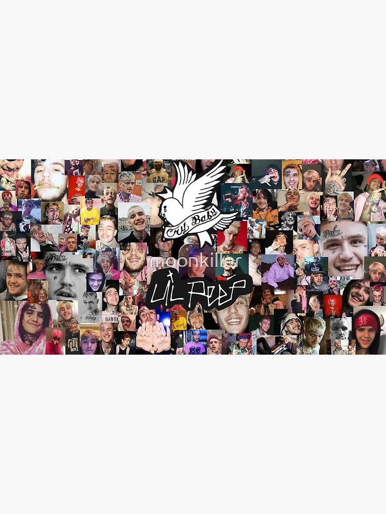 "lil peep collage " Sticker for Sale by moonkiller | Redbubble