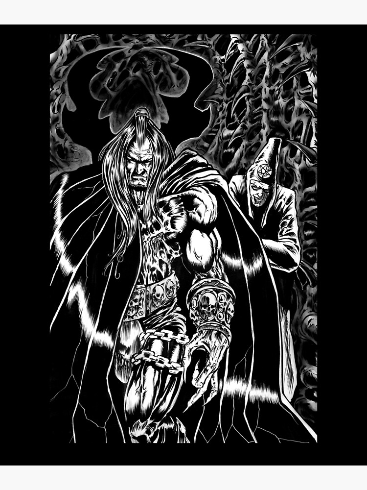 "VAMPIRE VERSES LORD V'AAD HORROR COMICS" Canvas Print by ...