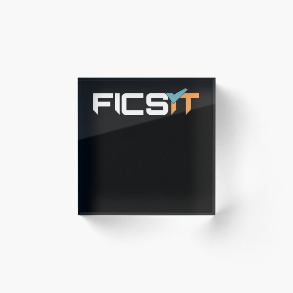 "FICSIT Satisfactory Logo" Acrylic Block for Sale by breh-art | Redbubble