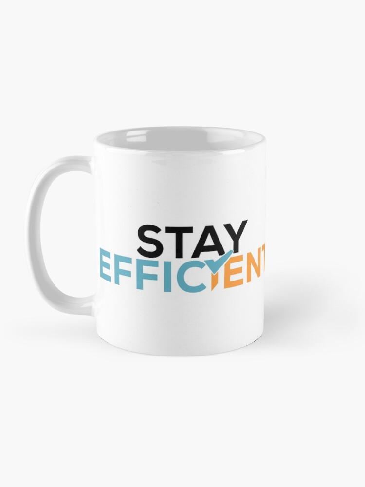"FICSIT Stay Efficient Motto" Mug by breh-art | Redbubble