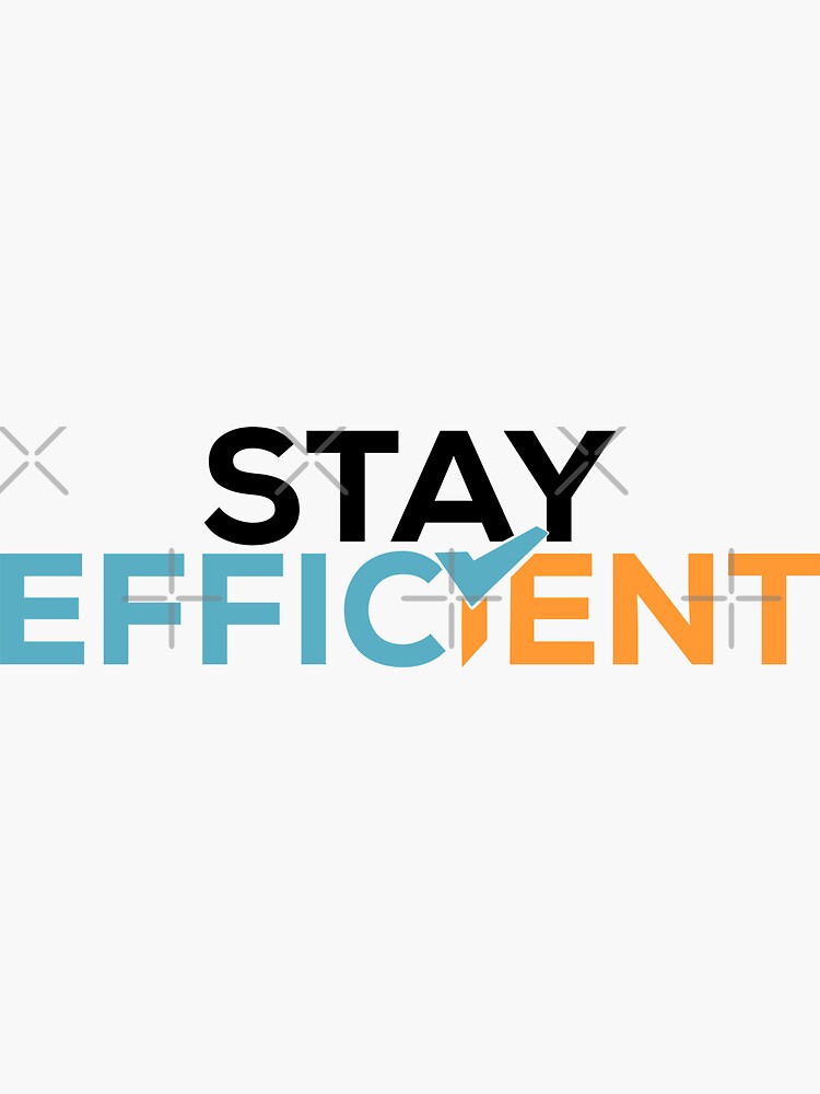 "FICSIT Stay Efficient Motto" Sticker for Sale by breh-art | Redbubble