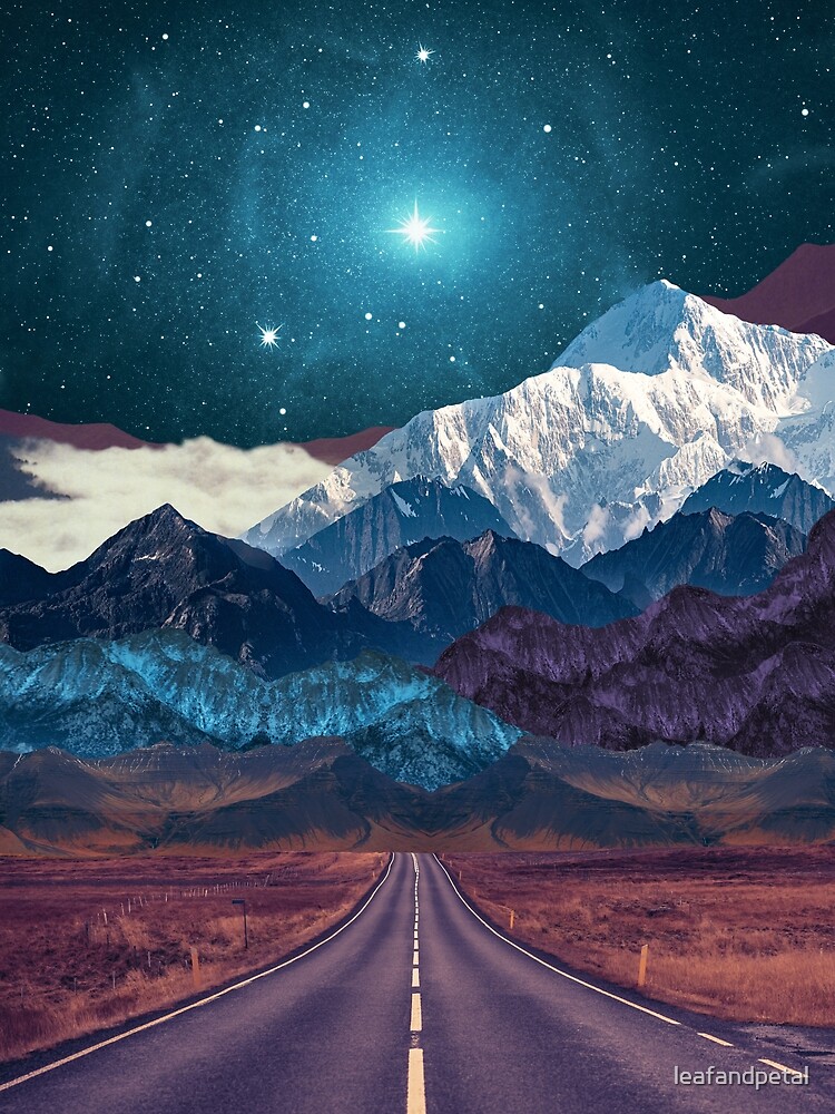 "Starlight Road" Poster by leafandpetal | Redbubble