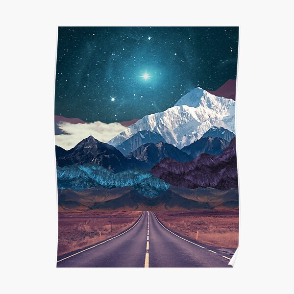 "Starlight Road" Poster by leafandpetal | Redbubble