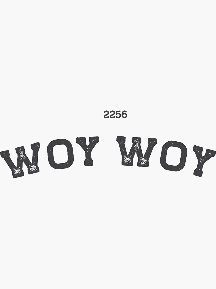 "Woy Woy" Sticker by gmacari | Redbubble