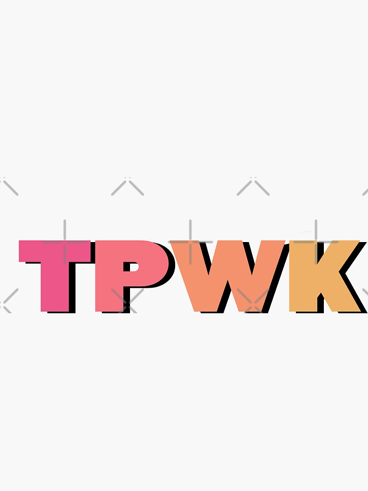 "tpwk " Sticker by hluevano | Redbubble