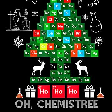 "Science Christmas Oh Chemist Tree Chemistree" Greeting Card for Sale ...