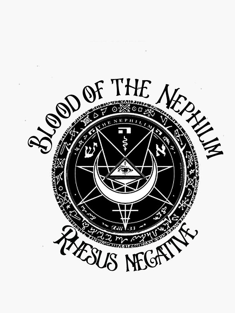 " Rhesus Negative Blood of the Nephilim angel" Sticker for Sale by ...