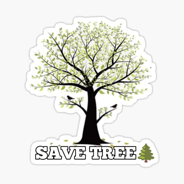 "Save the tree" Sticker for Sale by PoKeFAMouS | Redbubble
