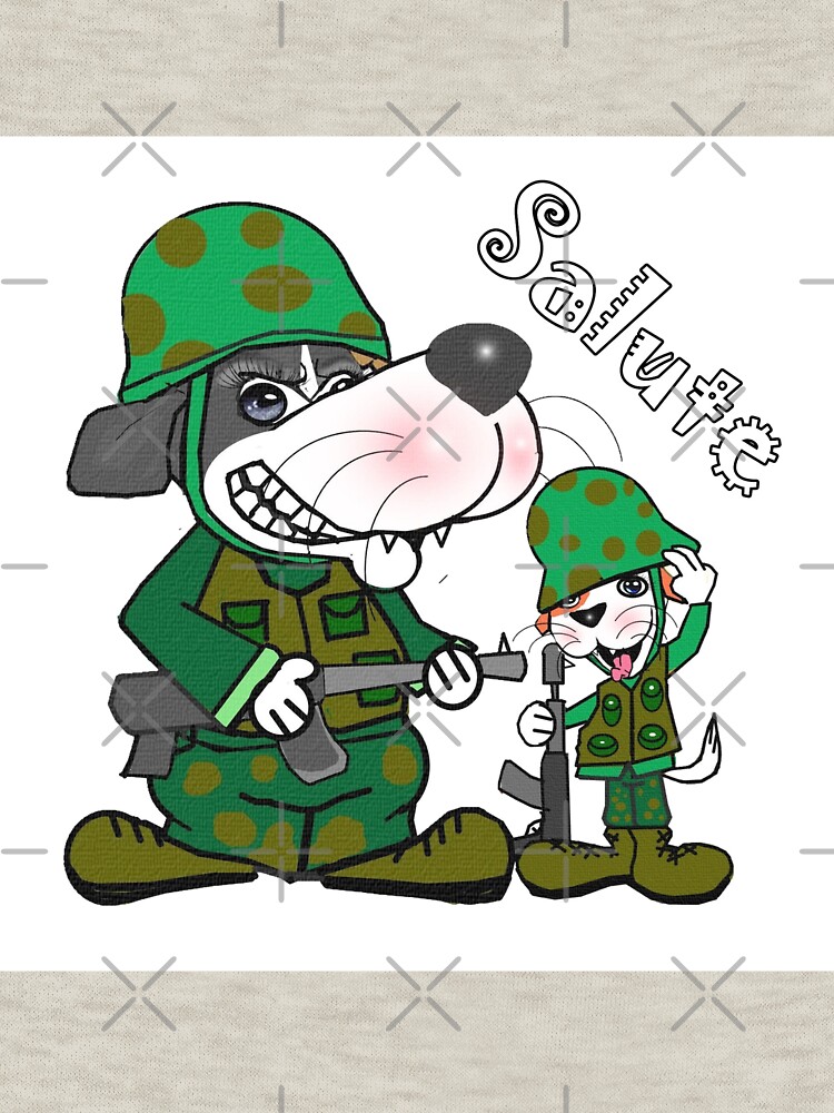 "Animal ( dogs ) - Salute " Pullover Sweatshirt by shirleycutecard ...