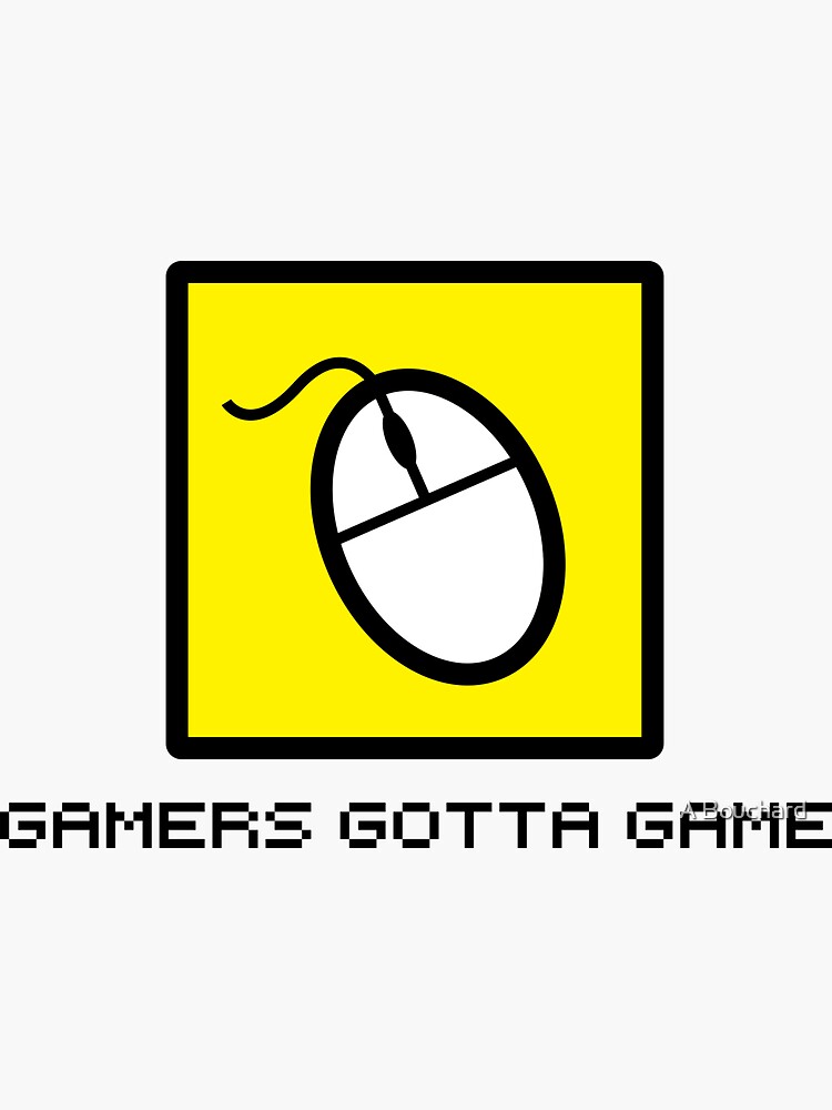 "Gotta Game" Sticker for Sale by orangecrocs | Redbubble