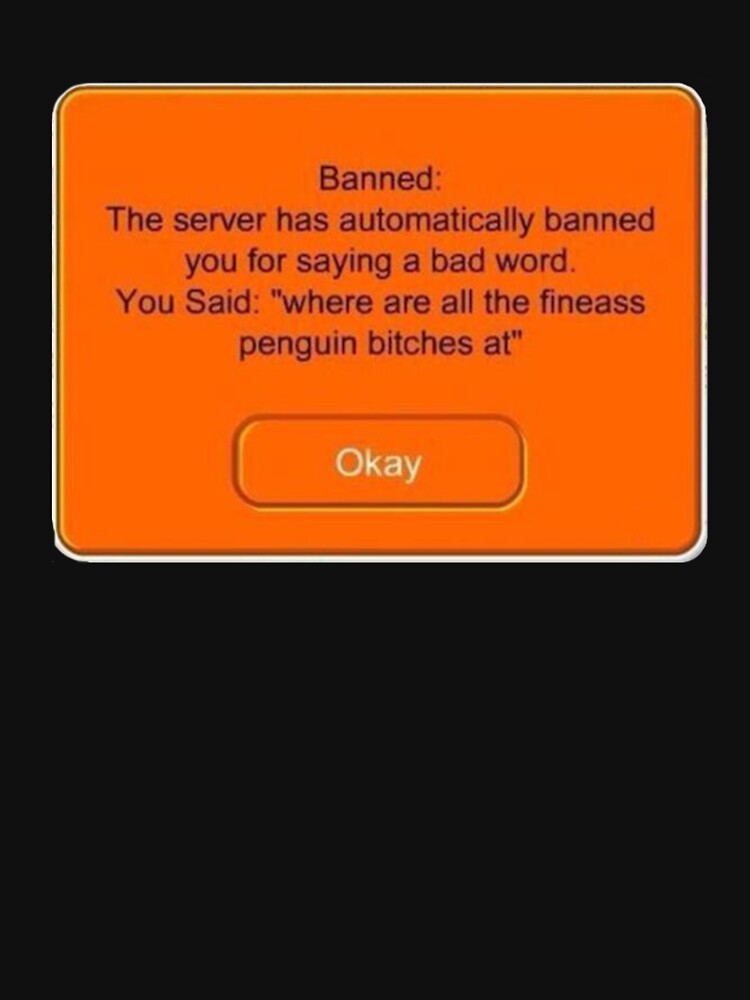 "Club Penguin T-ShirtClub Penguin banned message" T-shirt for Sale by ...