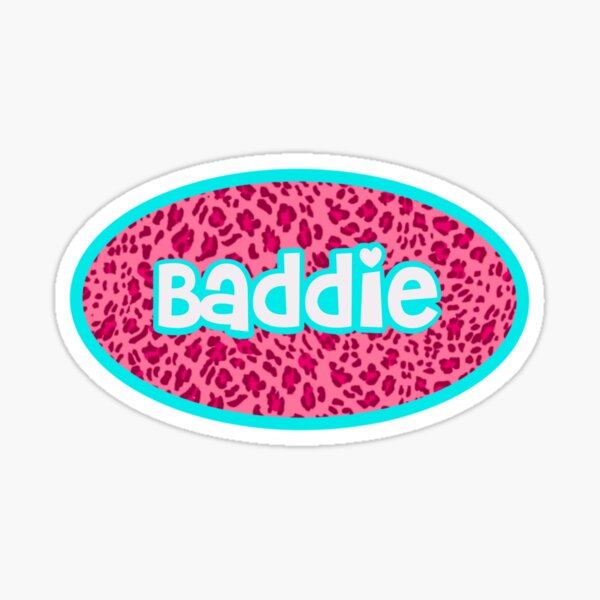 "Baddie pink leopard print " Sticker for Sale by honeystickersz | Redbubble
