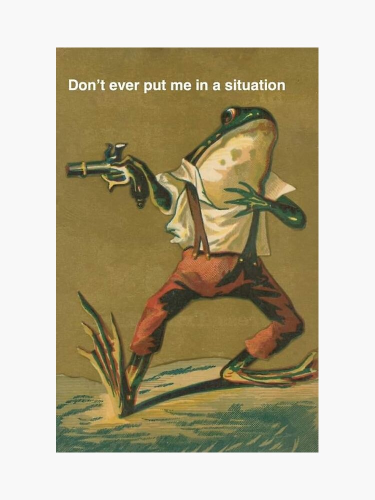 "Frog with a gun" Sticker by mokkann | Redbubble