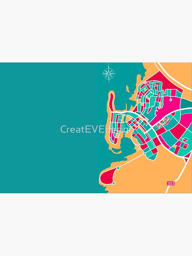 "Artistic map of KAUST, King Abdullah University of Science and ...