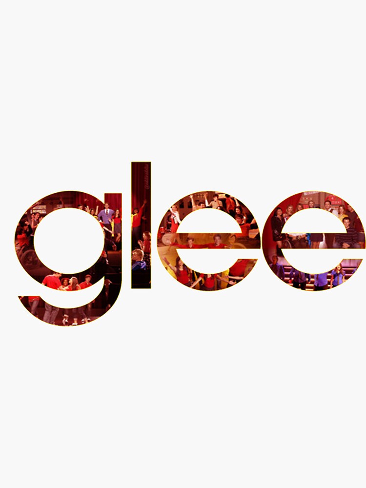 "Glee logo performances" Sticker by Yui96 | Redbubble