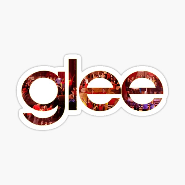 "Glee logo performances" Sticker by Yui96 | Redbubble