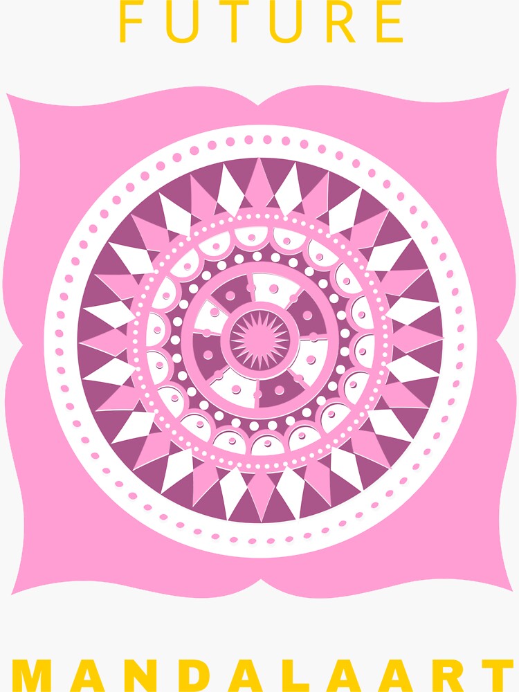 "Future Mandala Art" Sticker for Sale by DayDreamer365 | Redbubble