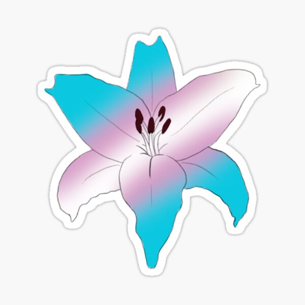 "Trans Lily" Sticker for Sale by KhaddeShop | Redbubble