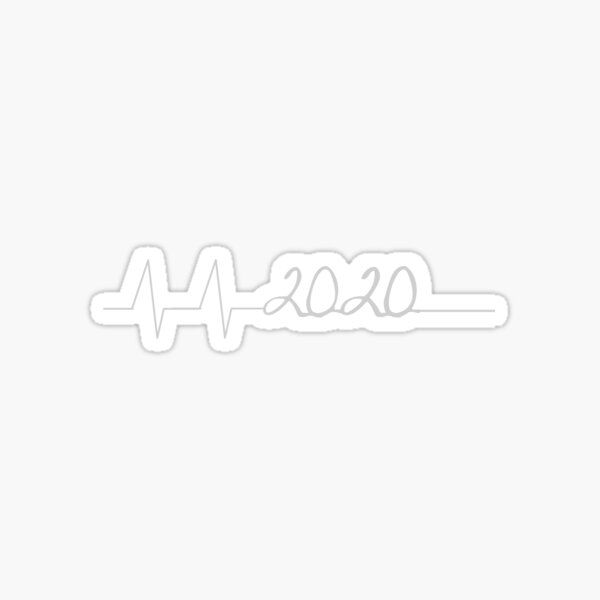 "Heart beat 2020 flatline" Sticker for Sale by TyronMorgan | Redbubble