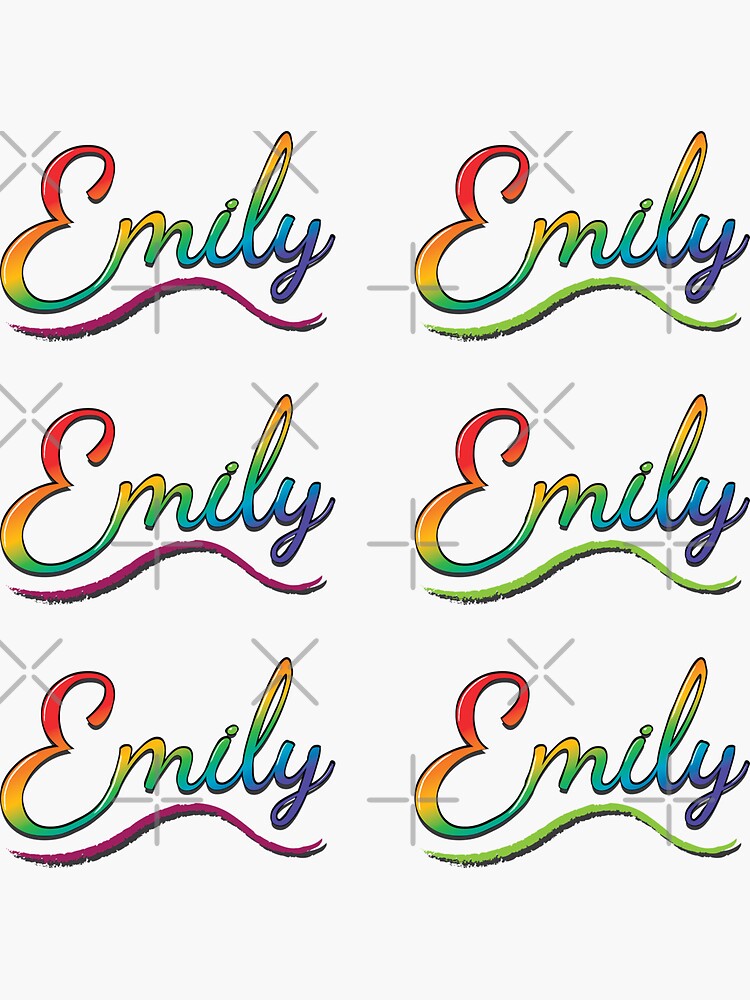 "Lovely Emily" Sticker by Harlake | Redbubble