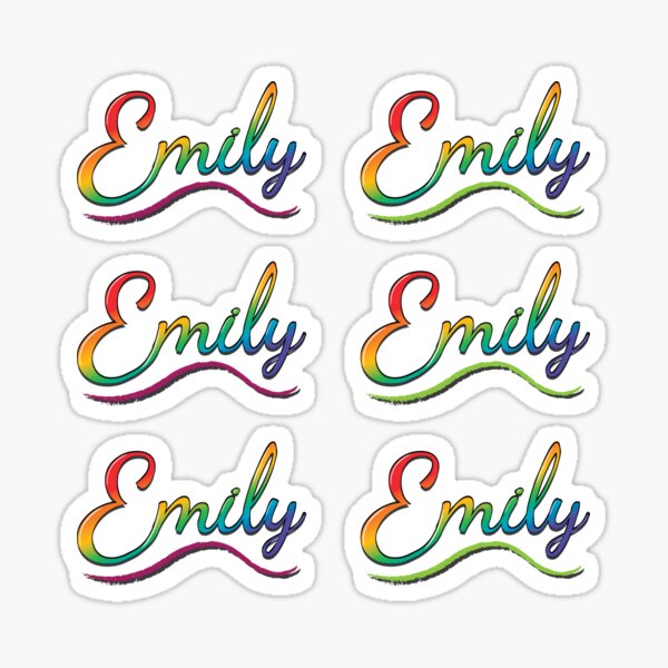 "Lovely Emily" Sticker by Harlake | Redbubble