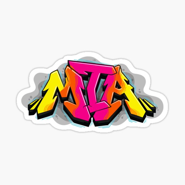 "Mia Graffiti Name" Sticker for Sale by NameGraffiti | Redbubble