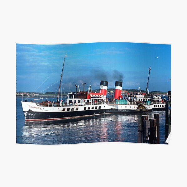 "The paddle steamer Waverley at Fleetwood" Poster by johnmorris | Redbubble