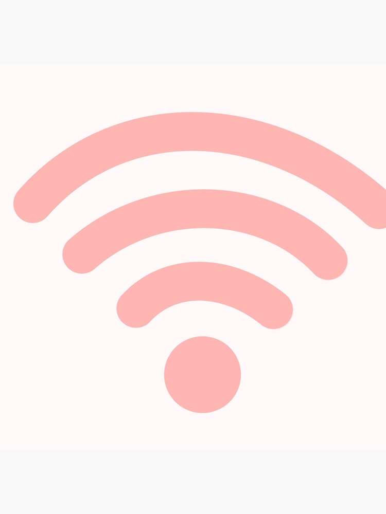 "Aesthetic Pink Wifi Symbol" Photographic Print by CaitlinCerys | Redbubble