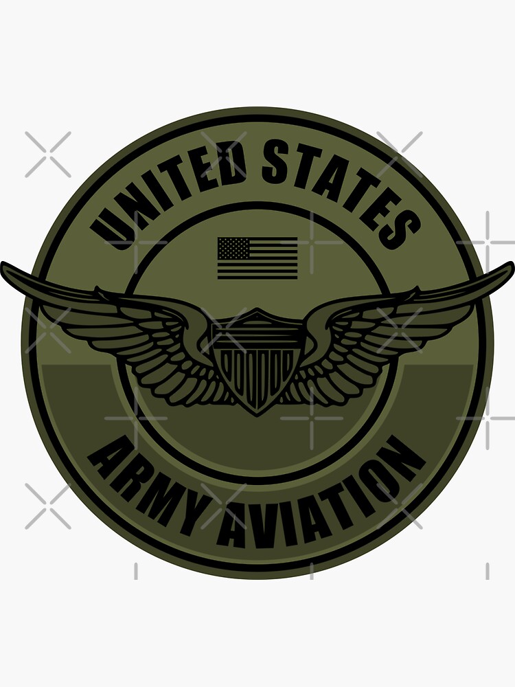 "US Army Aviation Wings Patch" Sticker for Sale by FireMission45 ...