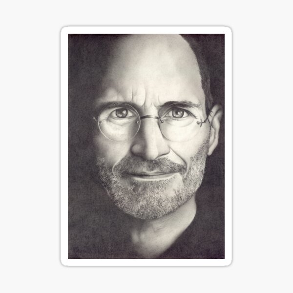 "Steve Jobs" Sticker for Sale by gordonwhite | Redbubble