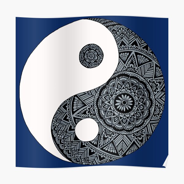 "Yin Yang Tangle" Poster for Sale by JessicaTang | Redbubble