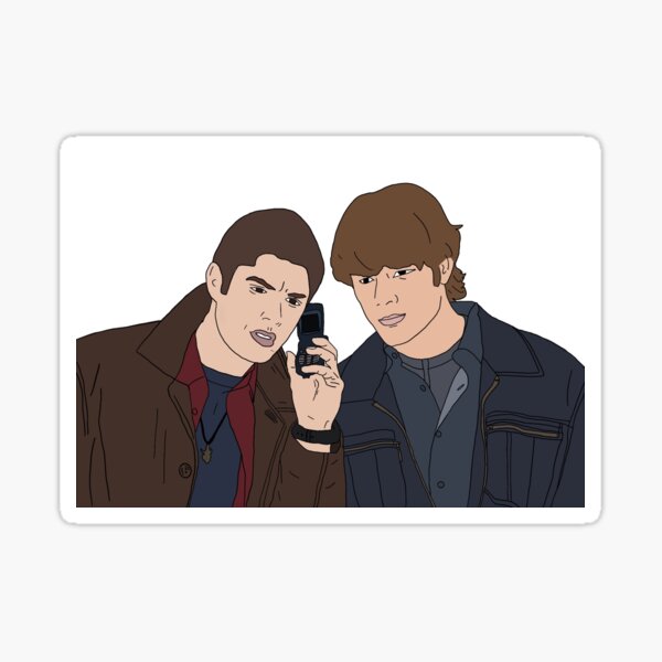 "Sam and Dean Winchester " Sticker for Sale by wayward-notion | Redbubble