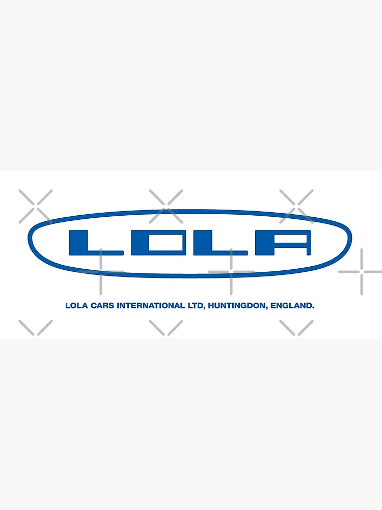 "Lola Racing cars 1960's logo - with original factory address - (blue ...