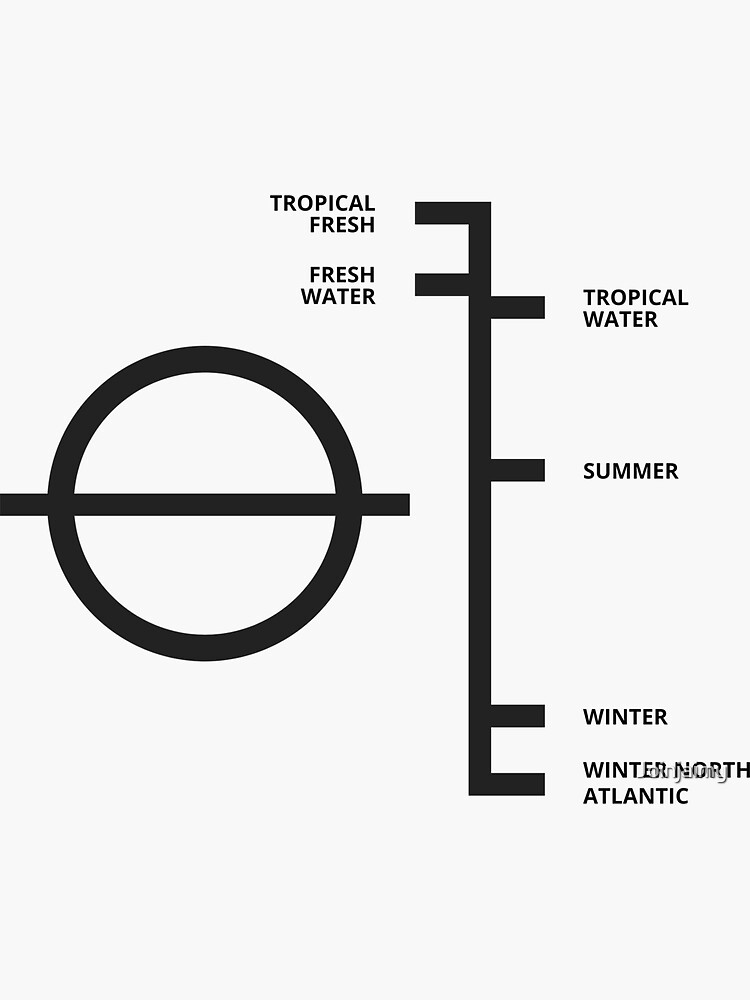 "Plimsoll mark ship" Sticker for Sale by Joinjaimy | Redbubble