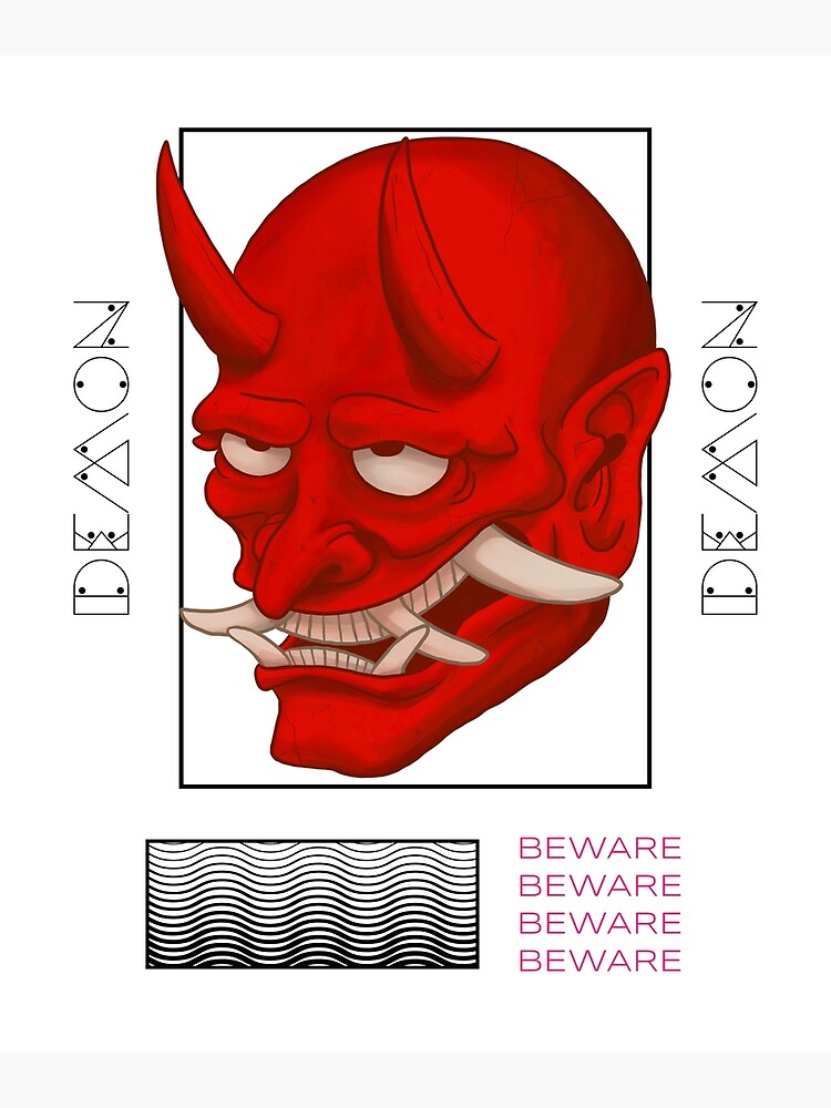 "Japanese Demon Head" Photographic Print by Wachi-A | Redbubble