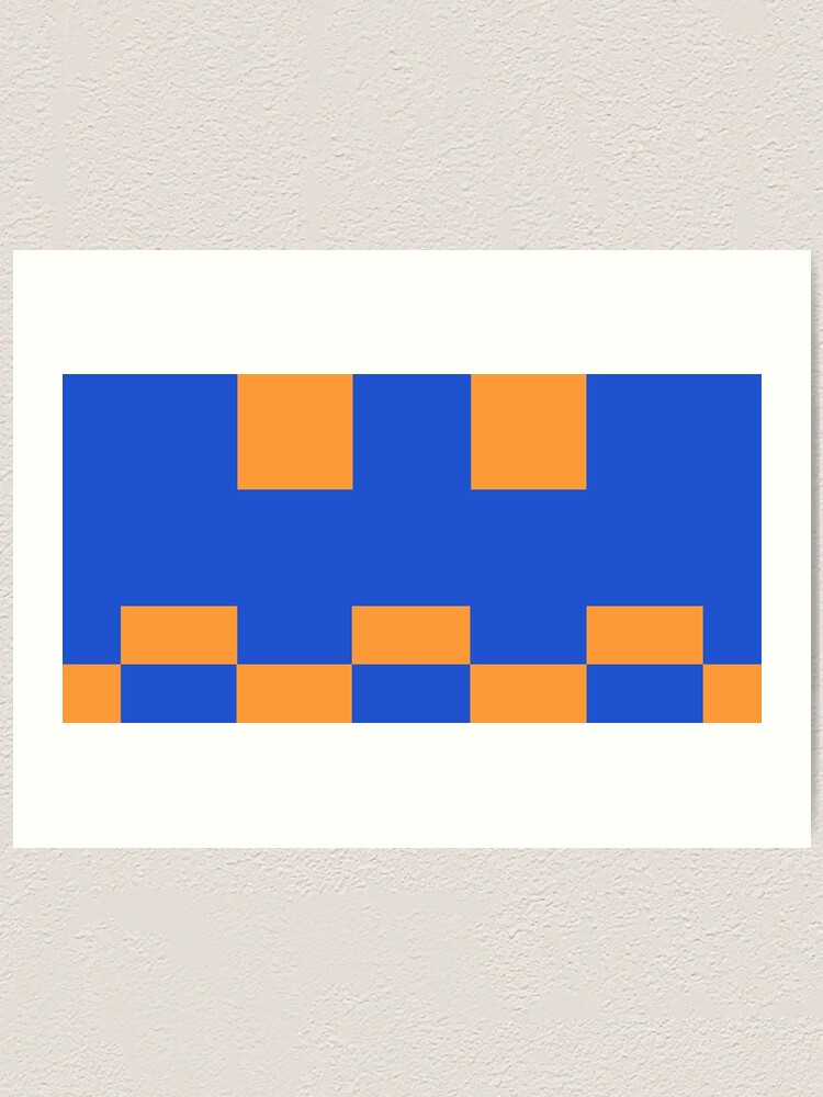 "Pixel art funny face retro video game design " Art Print for Sale by ...