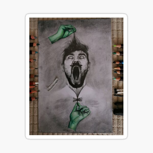 "Puppet" Sticker for Sale by ronnie-marshall | Redbubble