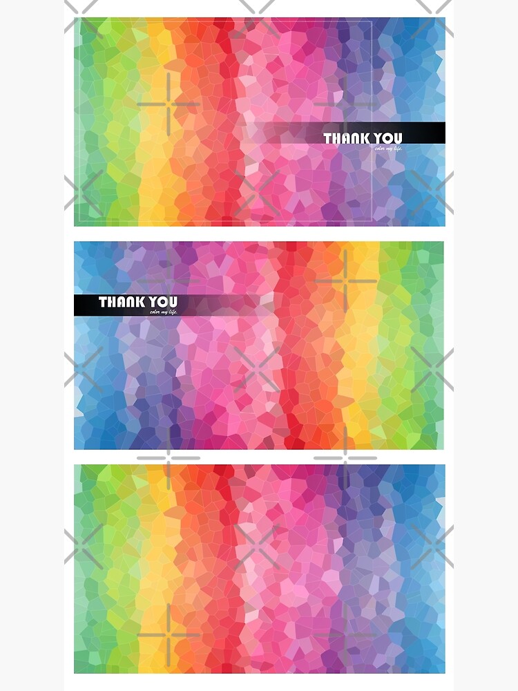 "Thank you. You color my life." Poster by KtrlF | Redbubble