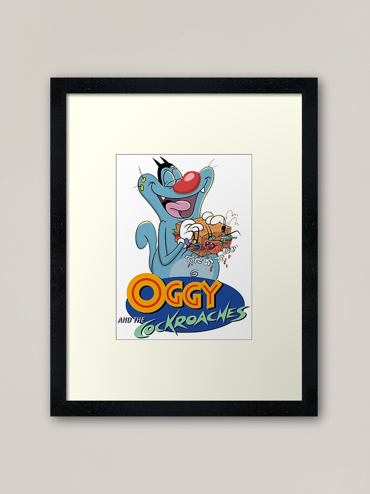 "Oggy and the cockroaches " Framed Art Print for Sale by shining-art ...
