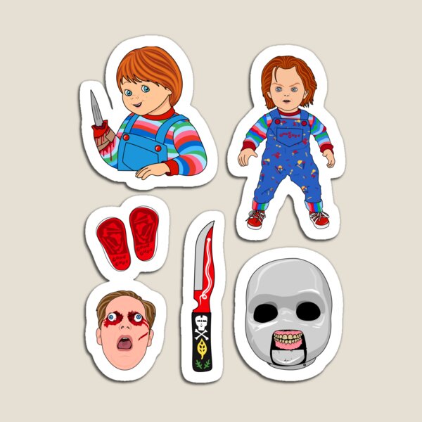 "Chucky | Childs Play Sticker Set" Magnet for Sale by Jak Malone ...