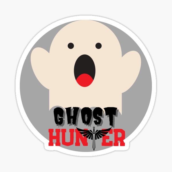 "I am ghost hunter" Sticker by kautilya | Redbubble