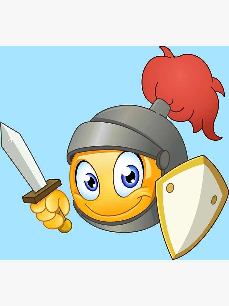 "Knight emoticon" Poster for Sale by yayayoy | Redbubble